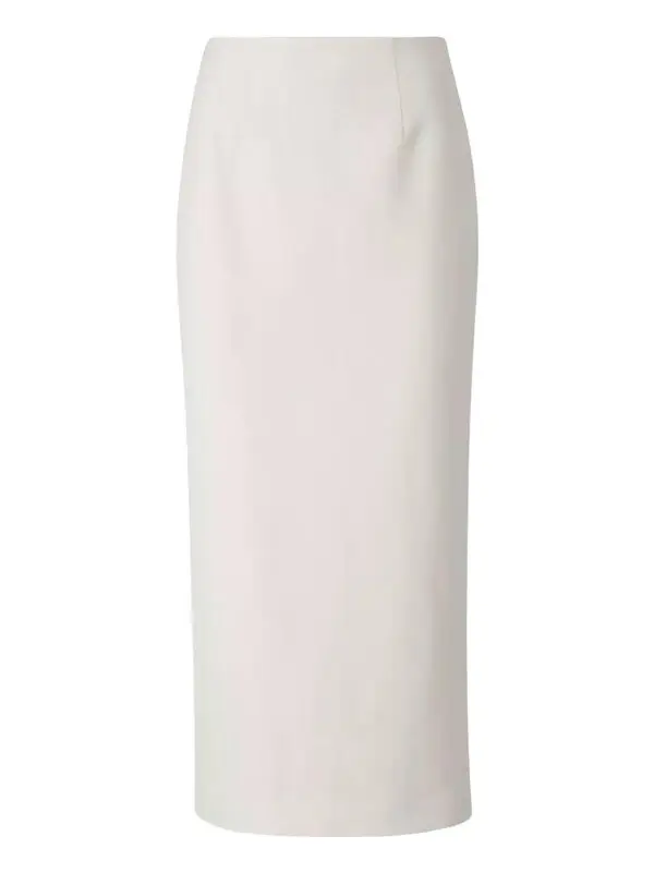 Roland Mouret Crepe Midi Skirt - White