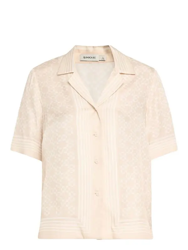 Simkhai Koda Button-front Shirt - Sand