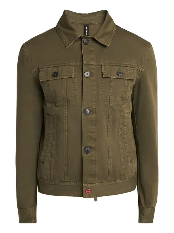 Kiton Cotton Trucker Jacket - Olive