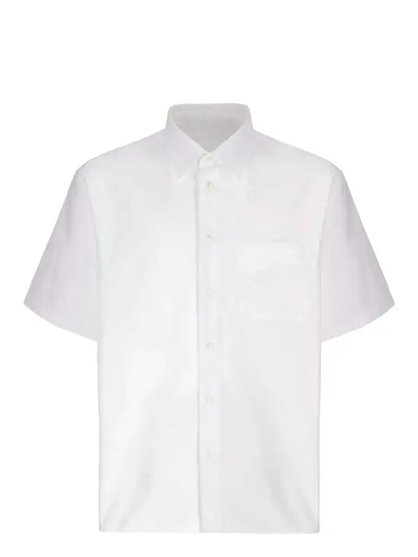 LANEUS Cotton Shirt - White