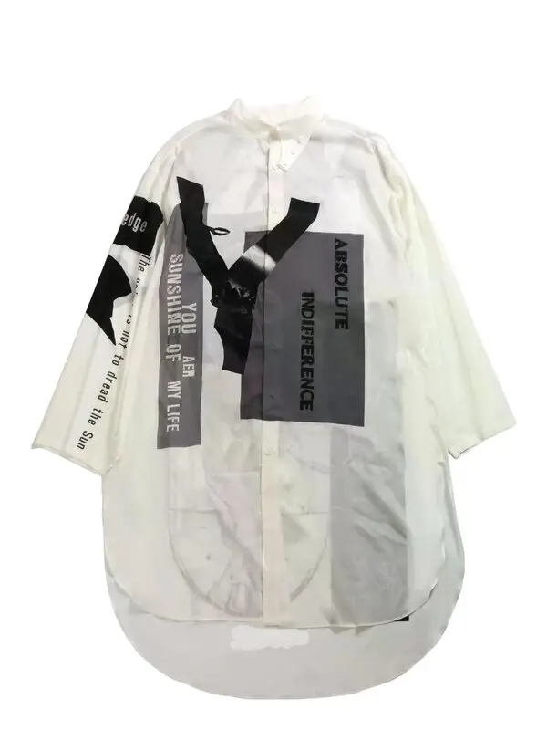Yohji Yamamoto Printed Shirt - White