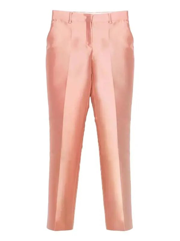 Alberta Ferretti Satin Trousers - Pink