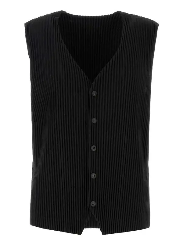 Issey Miyake Sleeveless Vest - Black