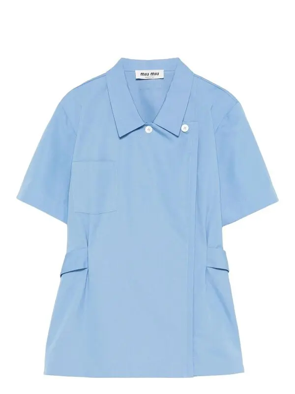 Miu Miu Canvas Shirt - Blue