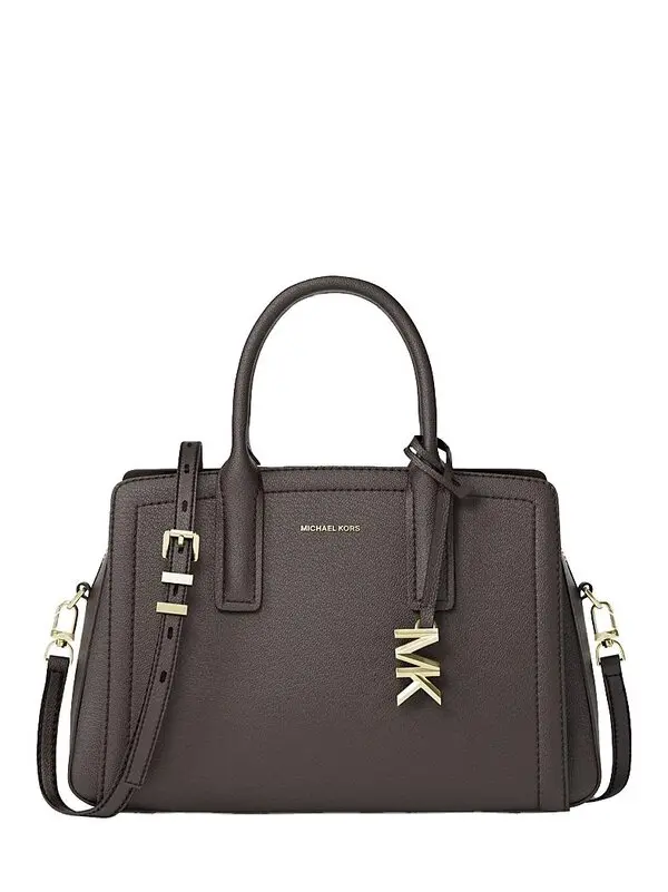 Michael Kors Laila Small Satchel - Black/gold