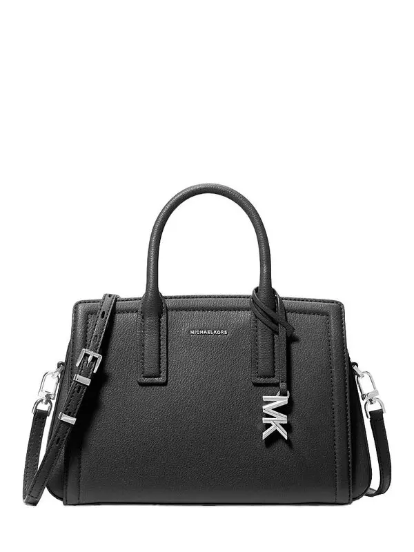 Michael Kors Laila Small Satchel - Black/silver