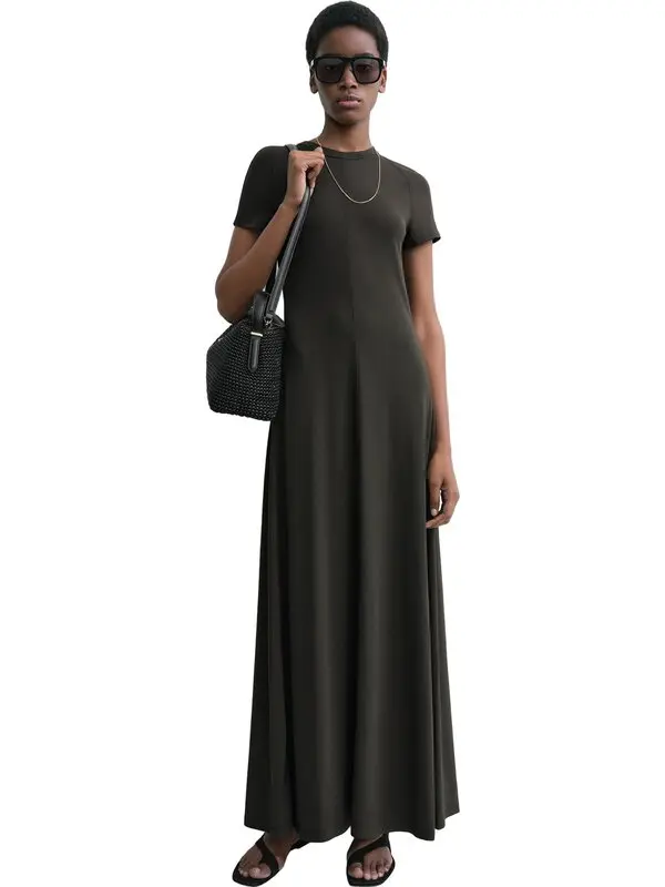 TOTEME Fluid Jersey Maxi Dress - Pepper