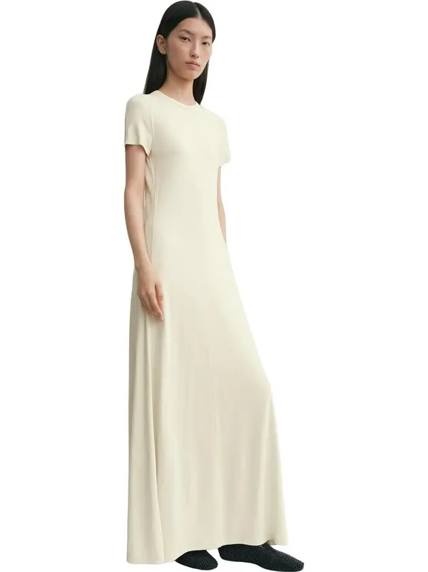 TOTEME Fluid Jersey Maxi Dress - Ecru