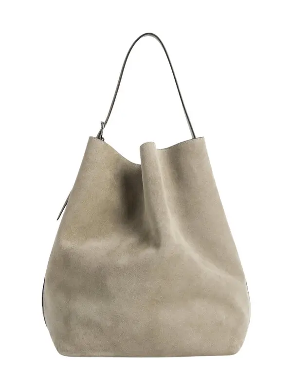 TOTEME Belted Suede Tote - Desert