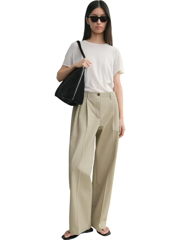 TOTEME Relaxed Chino Trousers - Desert