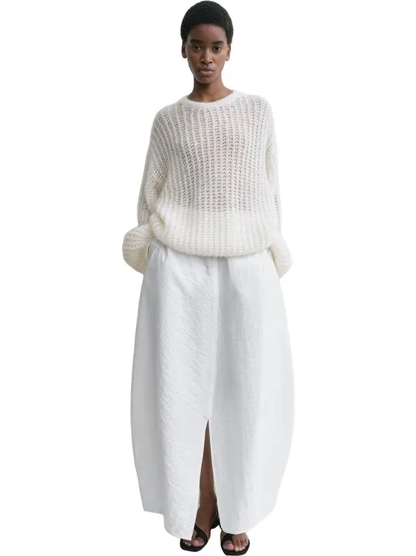 TOTEME Puffed Knit Sweater - White