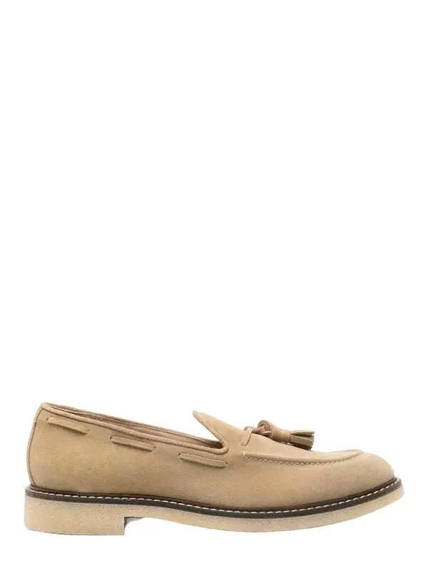Eleventy Suede Loafers - Brown