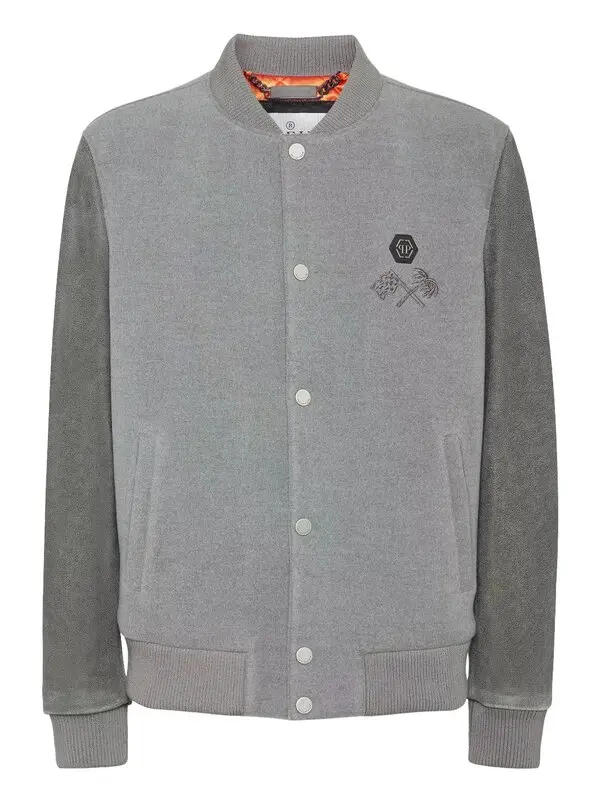 Philipp Plein Plein Club Bomber Jacket - Grey