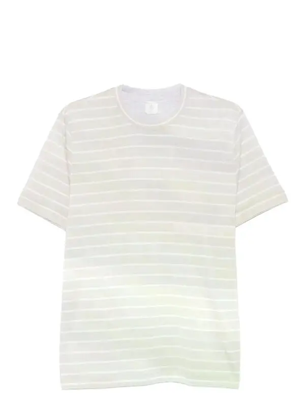 Eleventy Striped T-shirt - Neutrals