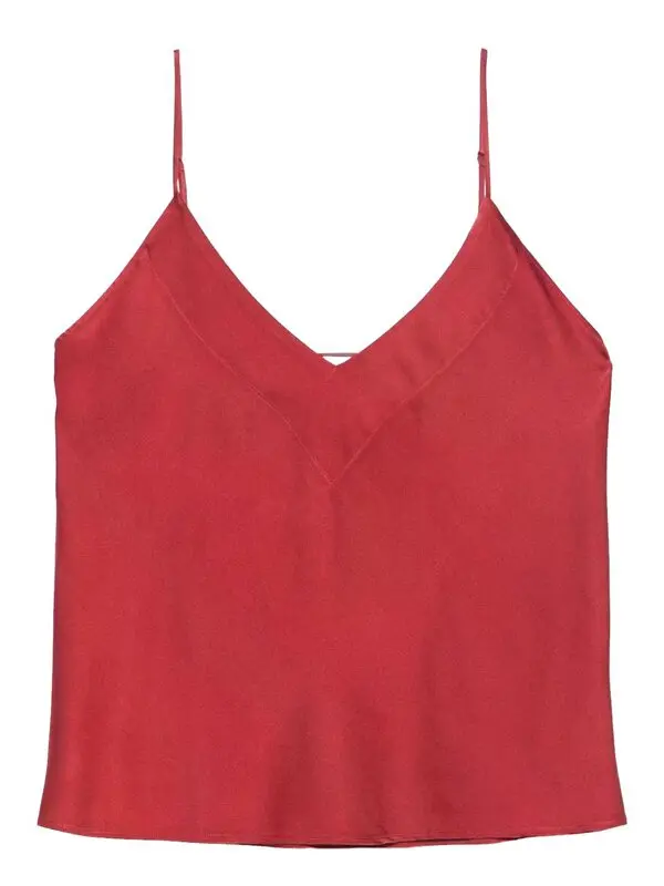 FORTE_FORTE Silk Top - Red