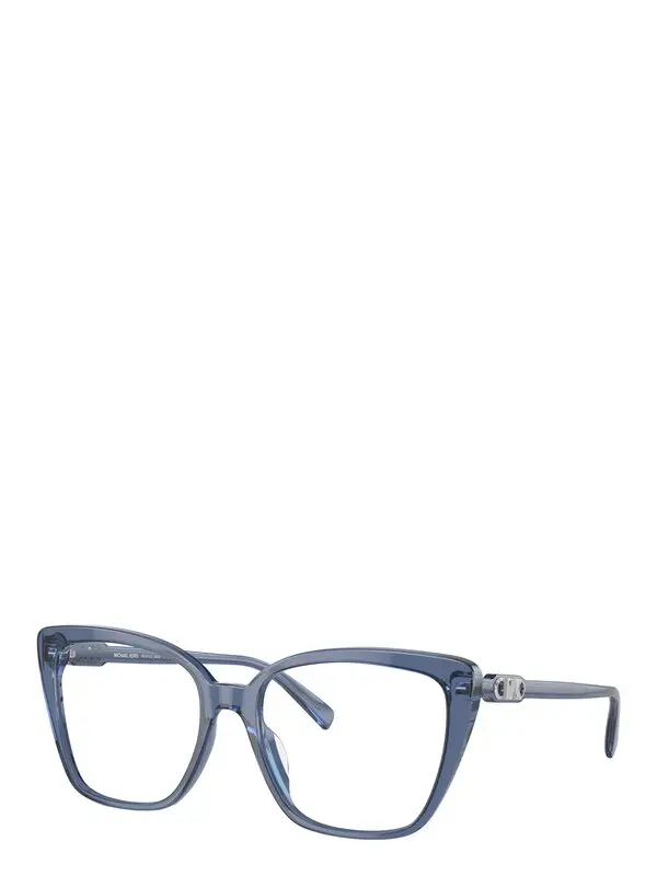 Michael Kors Full Rim Eyeglasses - Blue Transparent