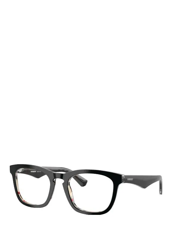 Burberry Square Eyeglasses - Top Black On Vintage Check