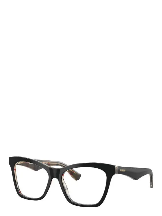 Burberry Be2416 Eyeglasses - Top Black On Vintage Check