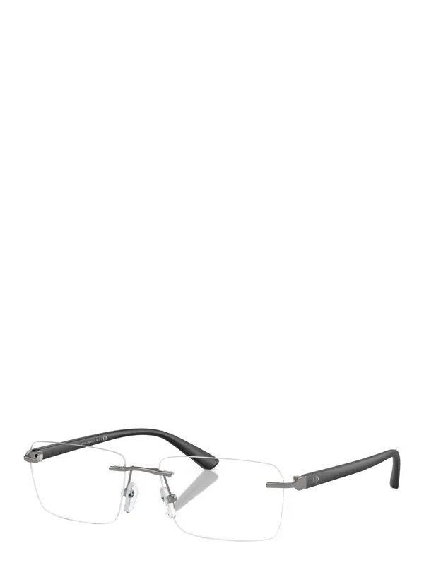 Armani Exchange Rimless Eyeglasses - Matte Gunmetal