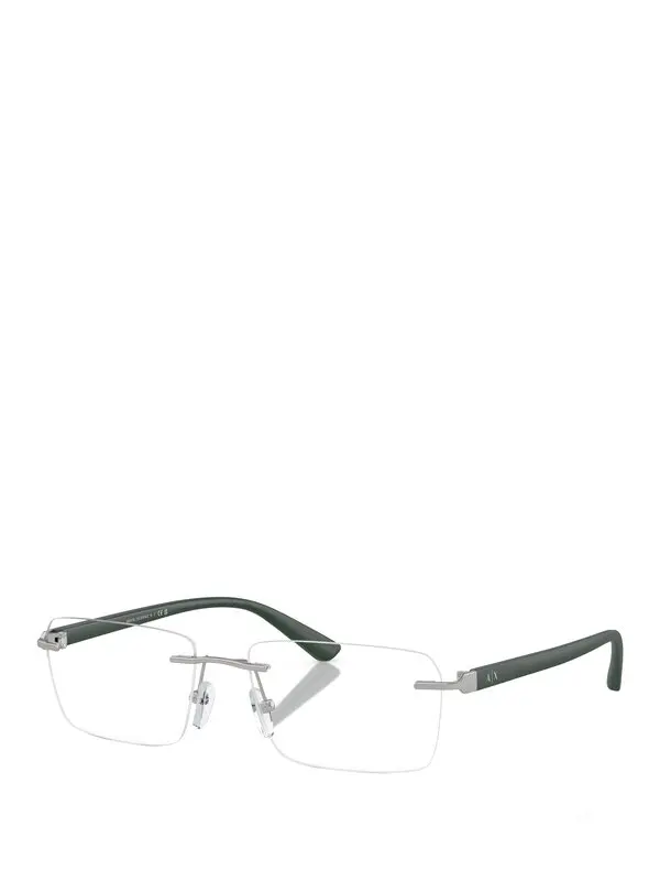 Armani Exchange Rimless Eyeglasses - Plateado Mate
