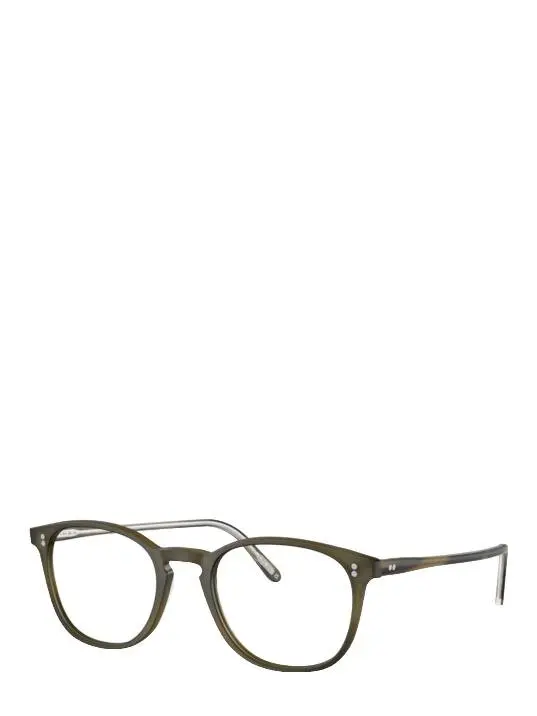 Oliver Spencer Square Eyeglasses - Semi Matte Moss Tortoise