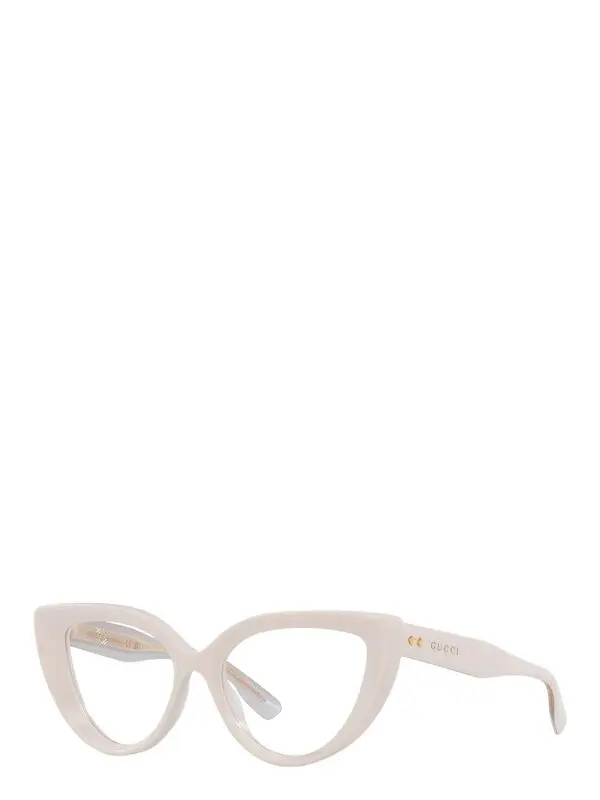 Gucci Cat Eye Frame Eyeglasses - Marfil