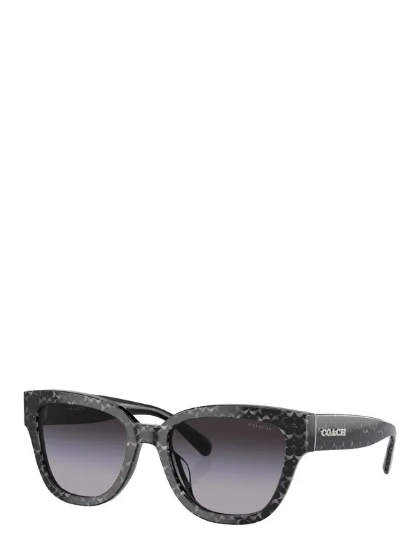COACH Hc8379u Sunglasses - Gris Perle Signature C