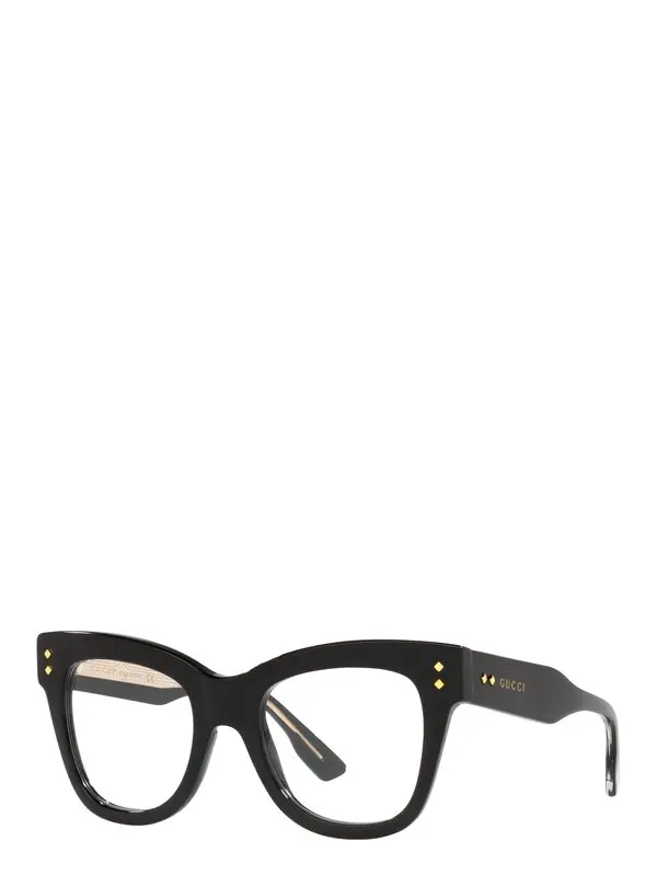 Gucci Full Rim Square Frame Eyeglasses - Noir