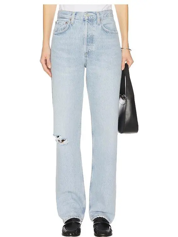 AGOLDE Kelly High Rise Straight Jeans - Segment