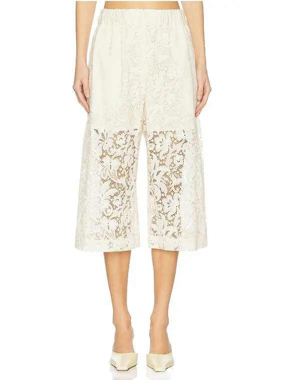 A.L.C. Bodie Lace Short - Cream