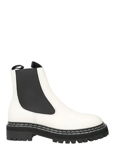 Proenza Schouler Calfskin Chelsea Boots - White