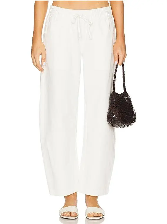 Lna Lennon Pant - White Denim
