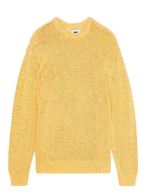 Obey Phim Tape Yarn Sweater - Cantaloupe