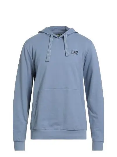 EA7 Sweatshirt With Hooded Collar - Blue