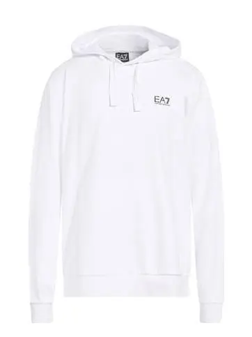EA7 Long Sleeve Hooded Sweatshirt - White