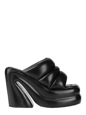 Proenza Schouler Leather Slide Sandals - Black