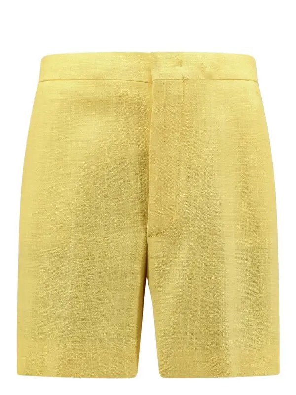 Tagliatore Elle Viscose Blend Shorts - Yellow