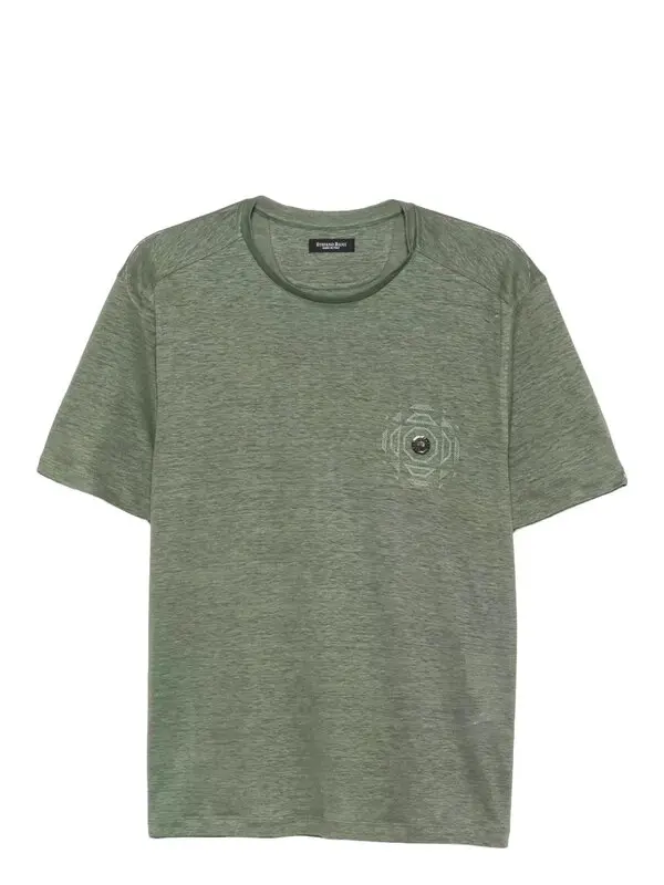 Stefano Ricci Linen T-shirt - Green