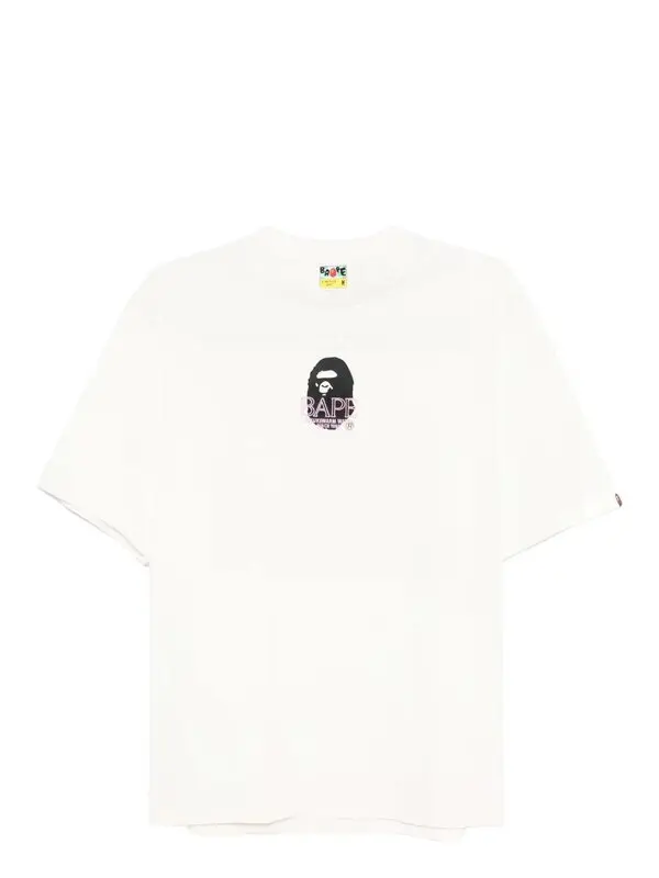 A BATHING APE Moonface Logo T-shirt - White