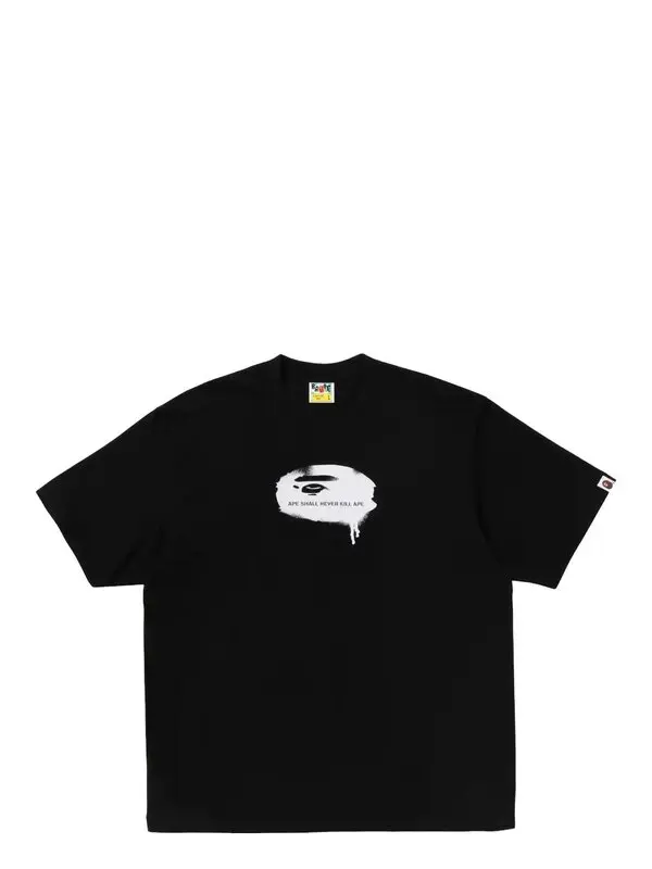 A BATHING APE Logo-print T-shirt - Black
