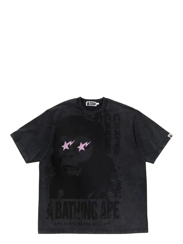 A BATHING APE Logo-print T-shirt - Black