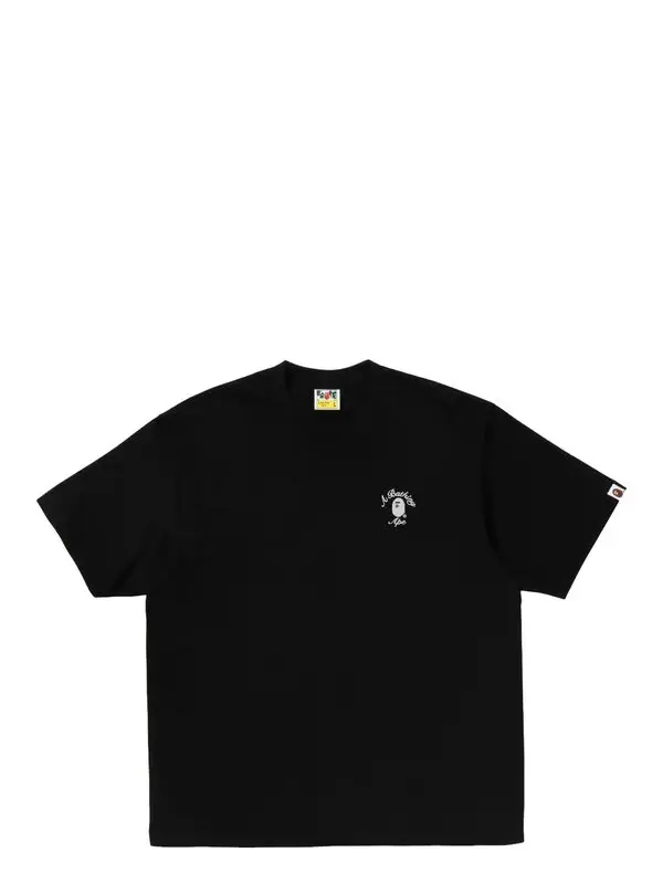 A BATHING APE Logo-embroidered T-shirt - Black