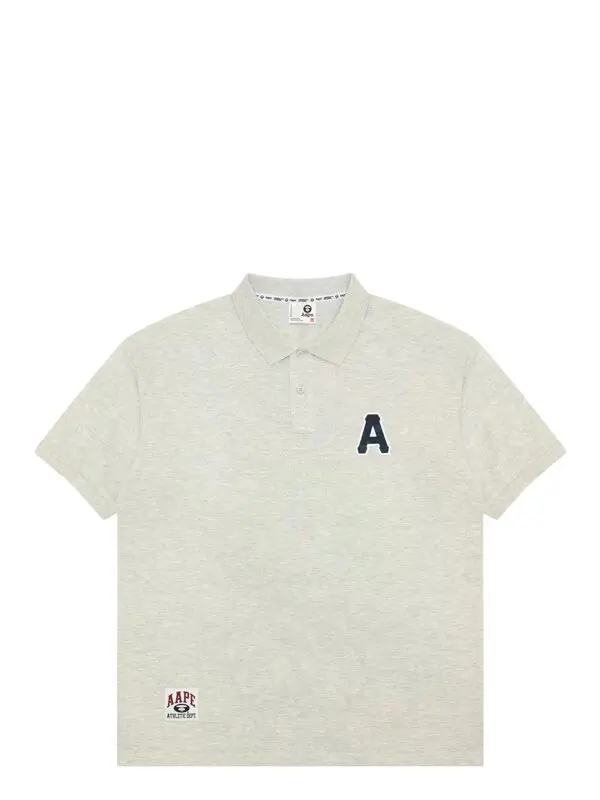AAPE BY *A BATHING APE® Cotton Polo Shirt - Grey