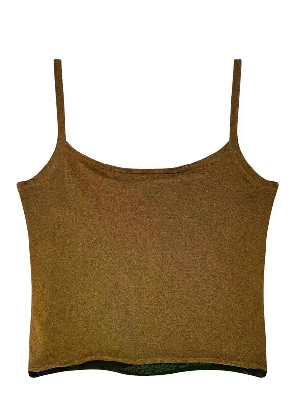 Eckhaus Latta Veil-detail Tank Top - Brown