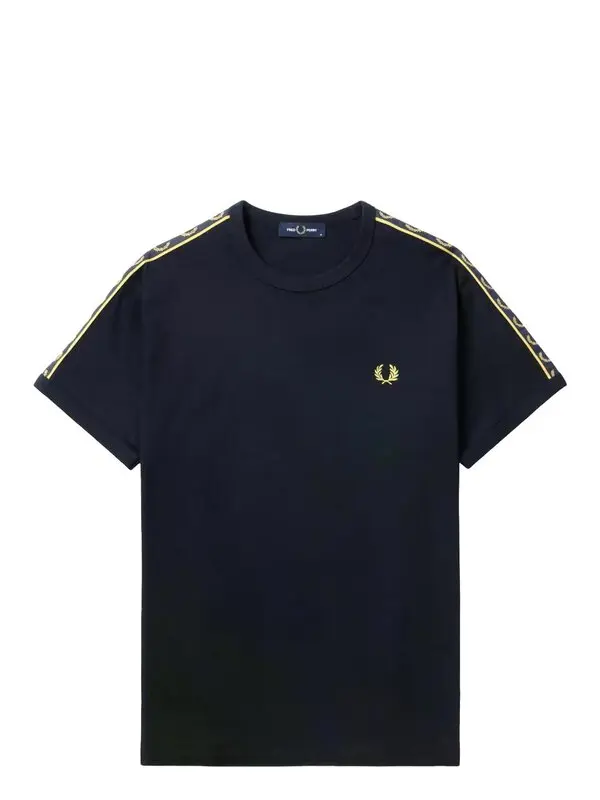 Fred Perry Contrast-tape T-shirt - Blue