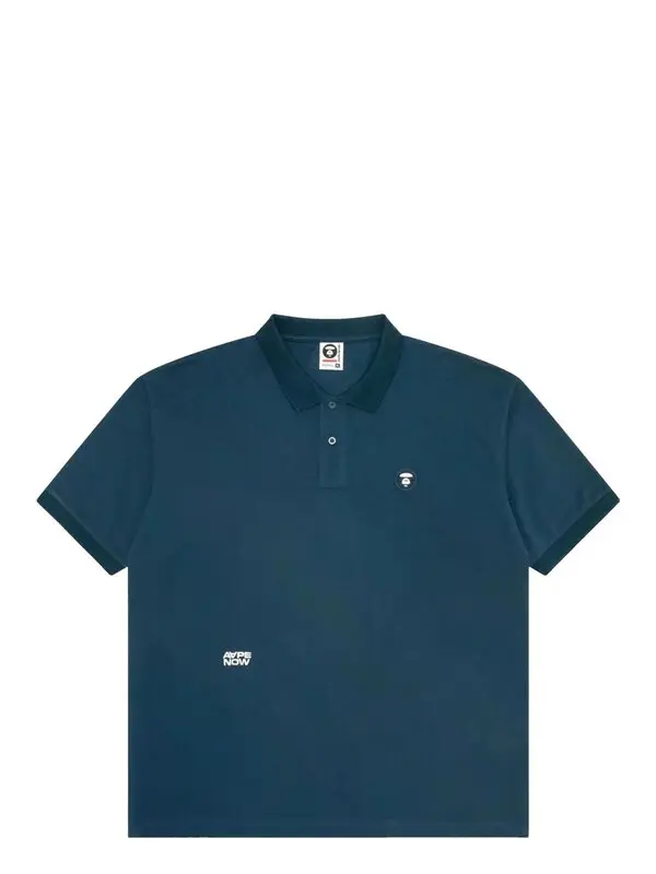 AAPE BY *A BATHING APE® Cotton Polo Shirt - Blue