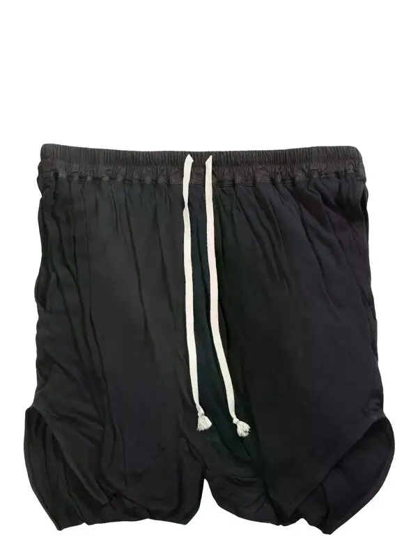 Rick Owens Cotton Shorts - Black
