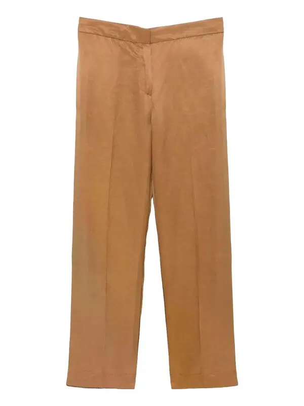 KAOS Tube Leg Trousers - Brown