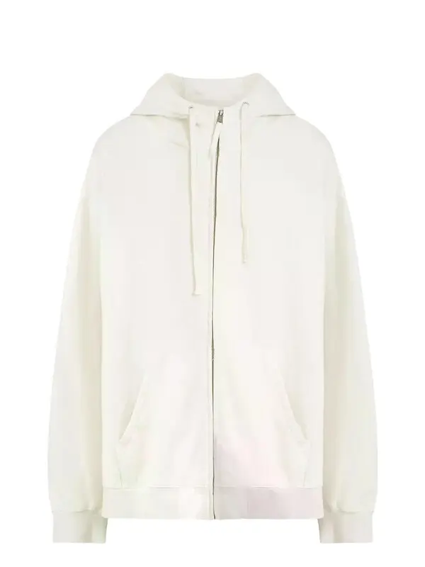 MAISON MARGIELA Zipped Drawstring Hoodie - Neutrals