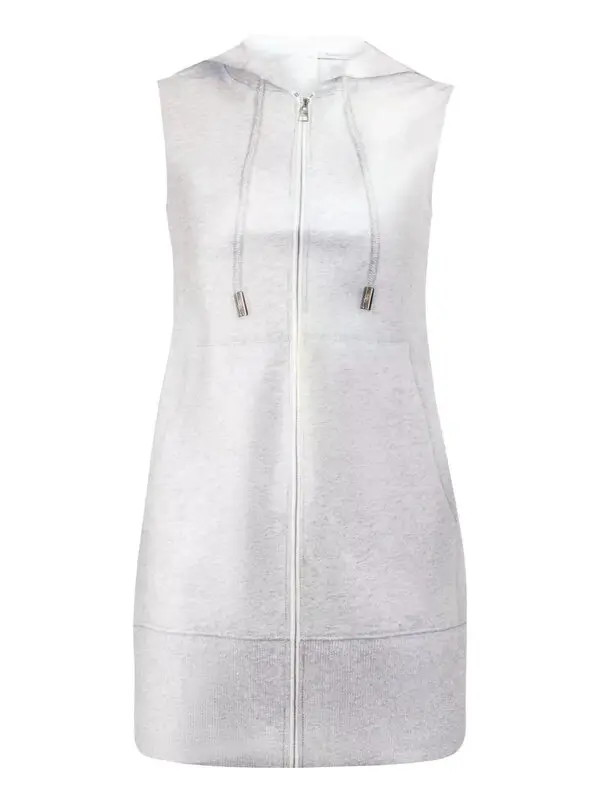 JW Anderson Zipped Hoodie Mini Dress - Grey